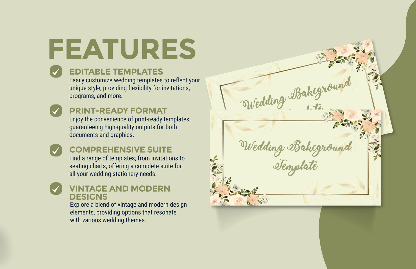 Free Wedding Background Template - Download in Word | Template.net