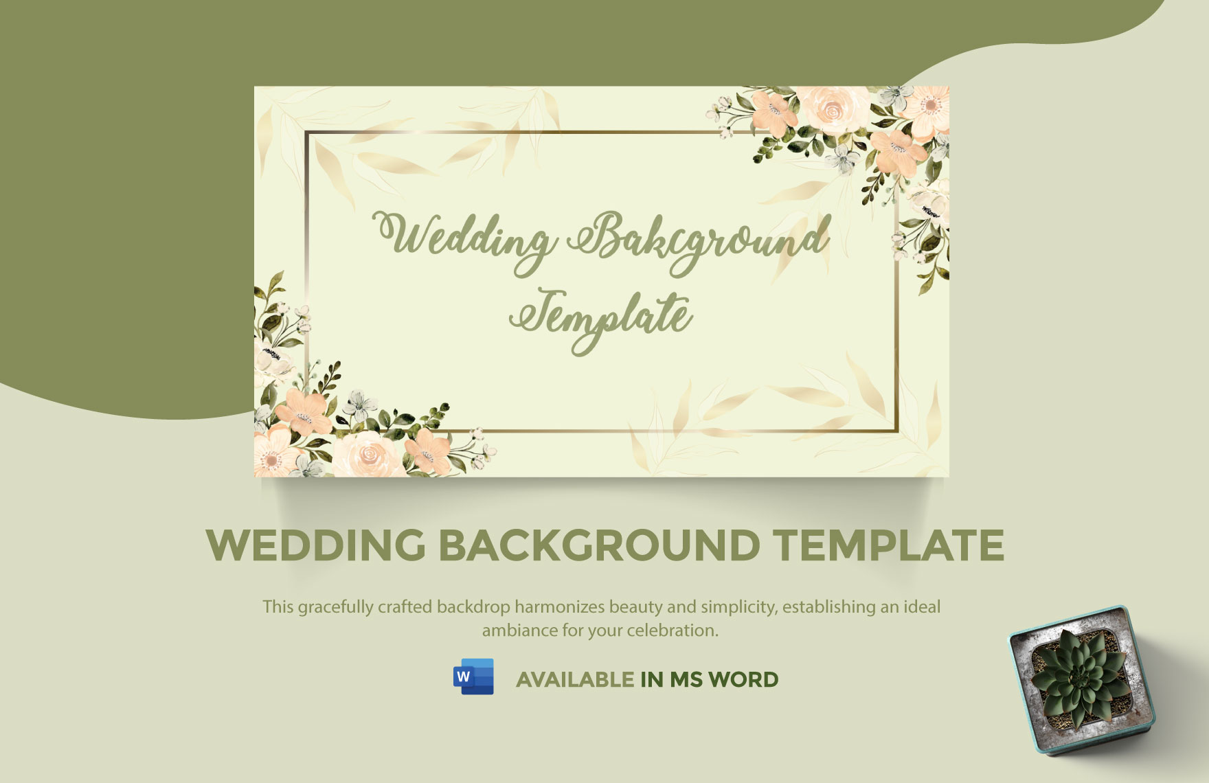 Free Wedding Background Template - Download in Word | Template.net