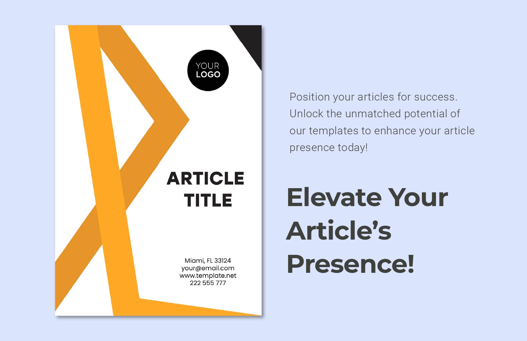 Free Article Cover Template - Download in Word | Template.net