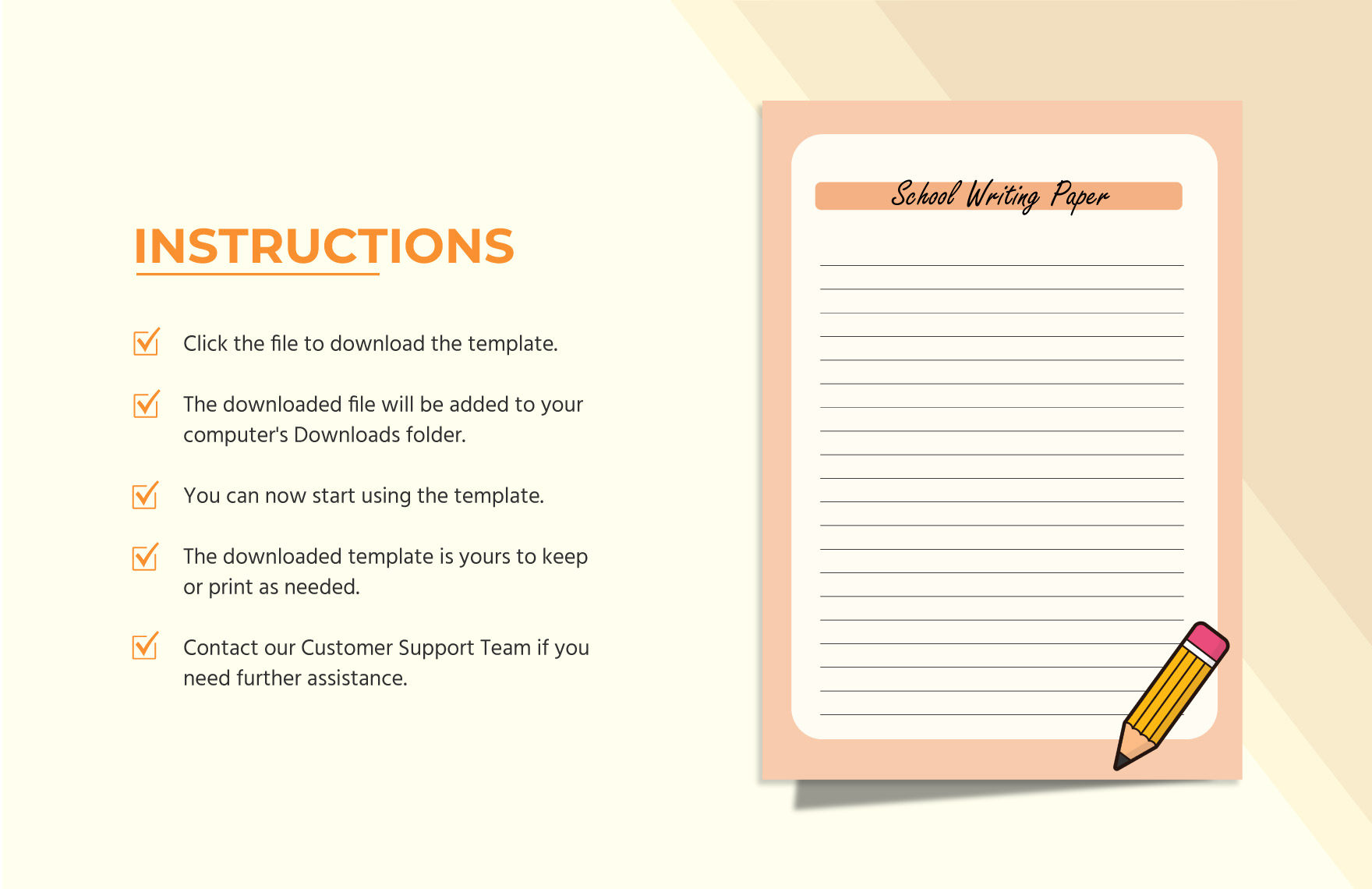 Free School Writing Paper Template - Download in Word | Template.net