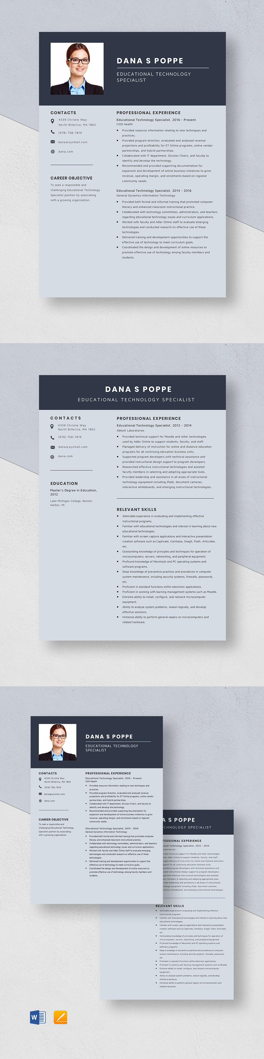 Free Educational Specialist Resume Template - Word, Apple Pages ...