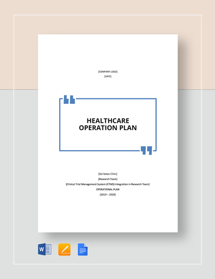 11+ Healthcare Plan Templates - PDF, Word