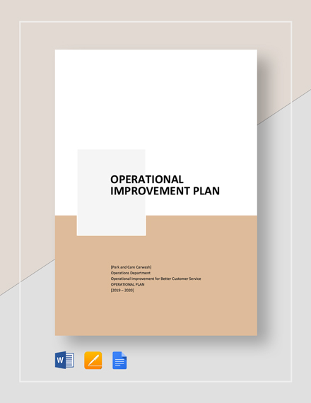 FREE 47+ Operational Plan Templates in MS Word | Pages | Google Docs | PDF