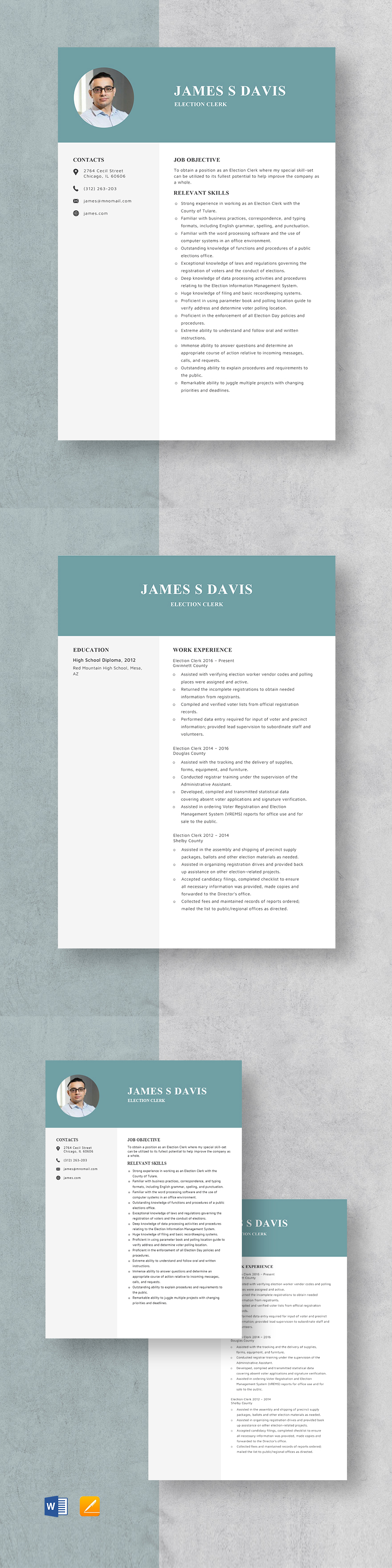 Free Election Assistant Resume Template - Word, Apple Pages | Template.net