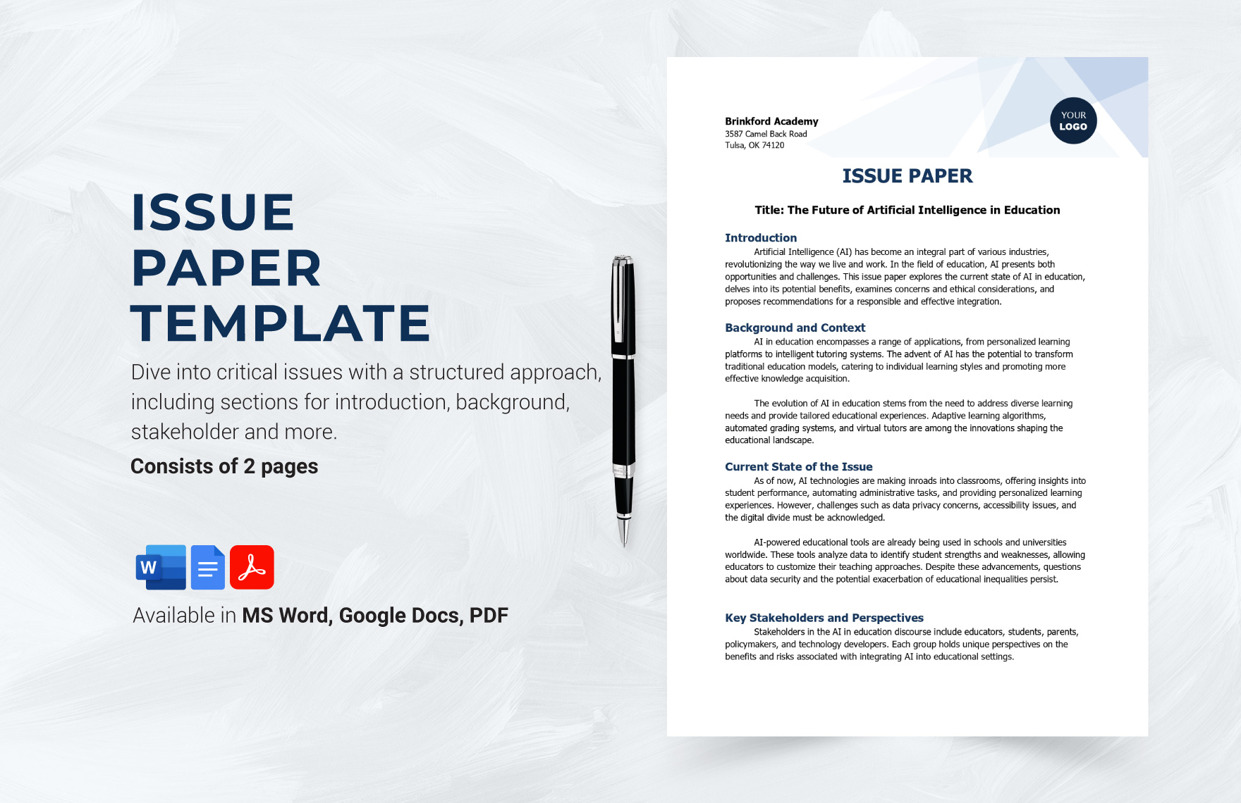 Free Editable Paper Templates In PDF To Download Free Editable Paper Templates In PDF To Download