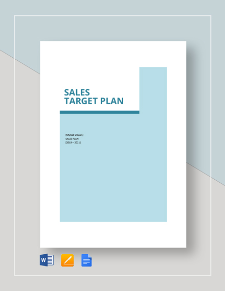 Sales Target Account Plan Template - Google Docs, Word, Apple Pages ...