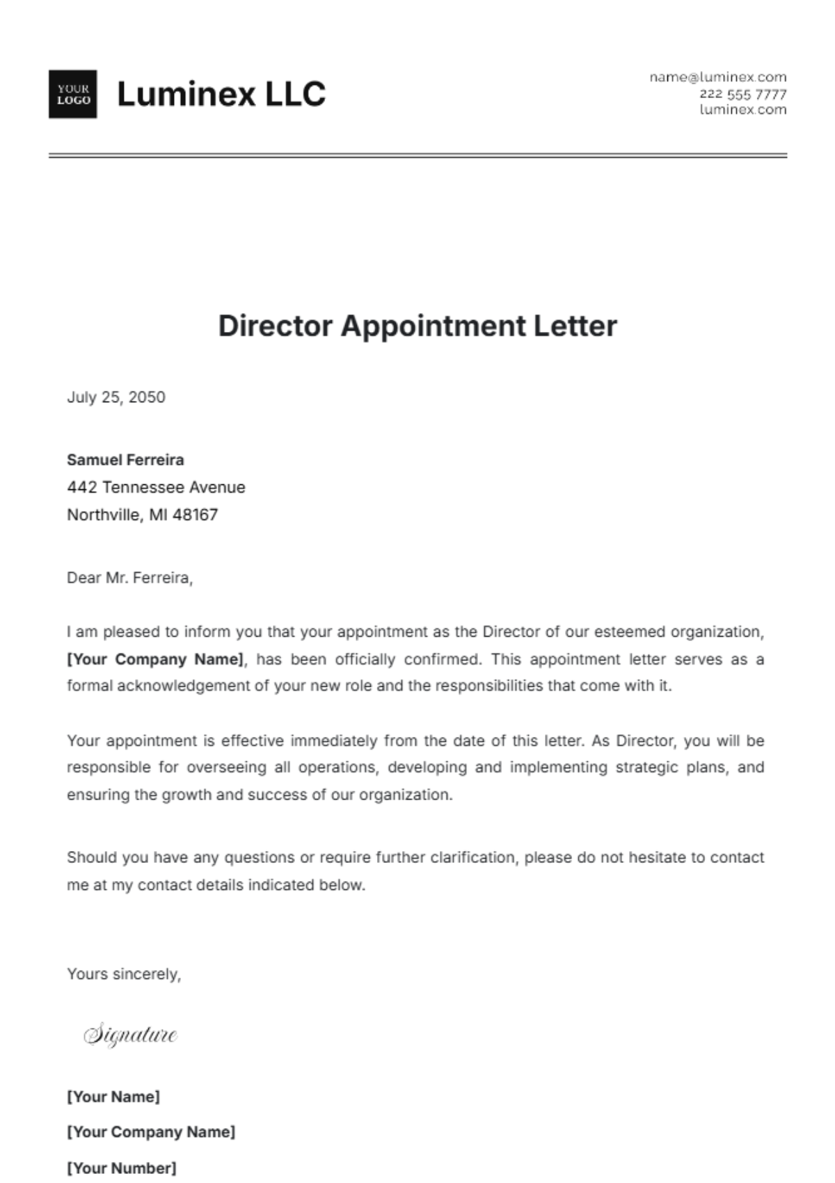 Page 93 FREE Letter Templates & Examples - Edit Online & Download ...