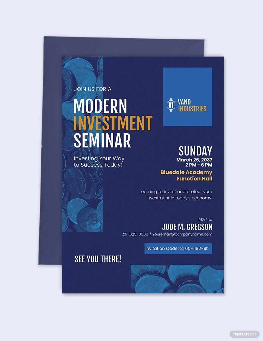 Modern HR Invitation Template - Illustrator, InDesign, Word, Apple ...