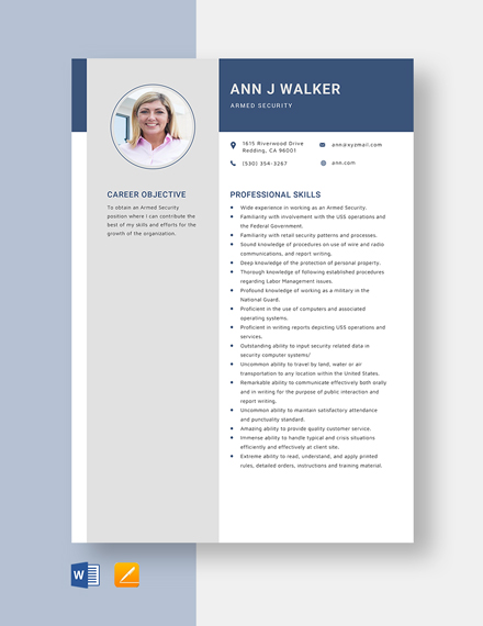 Modeler Resume/CV Template - Word | Apple Pages | Google Docs