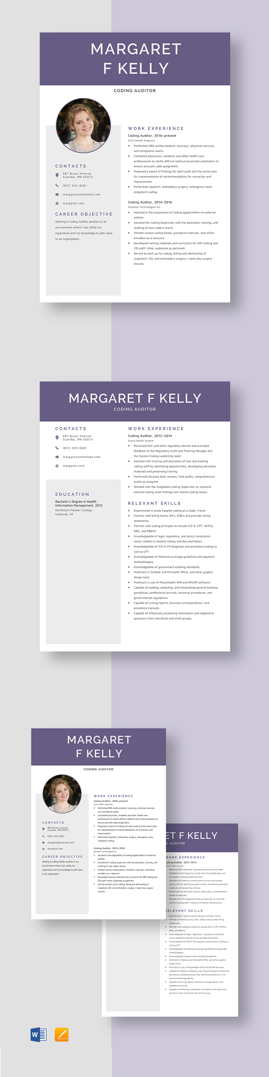 Free Coding Auditor Resume Template - Word, Apple Pages | Template.net