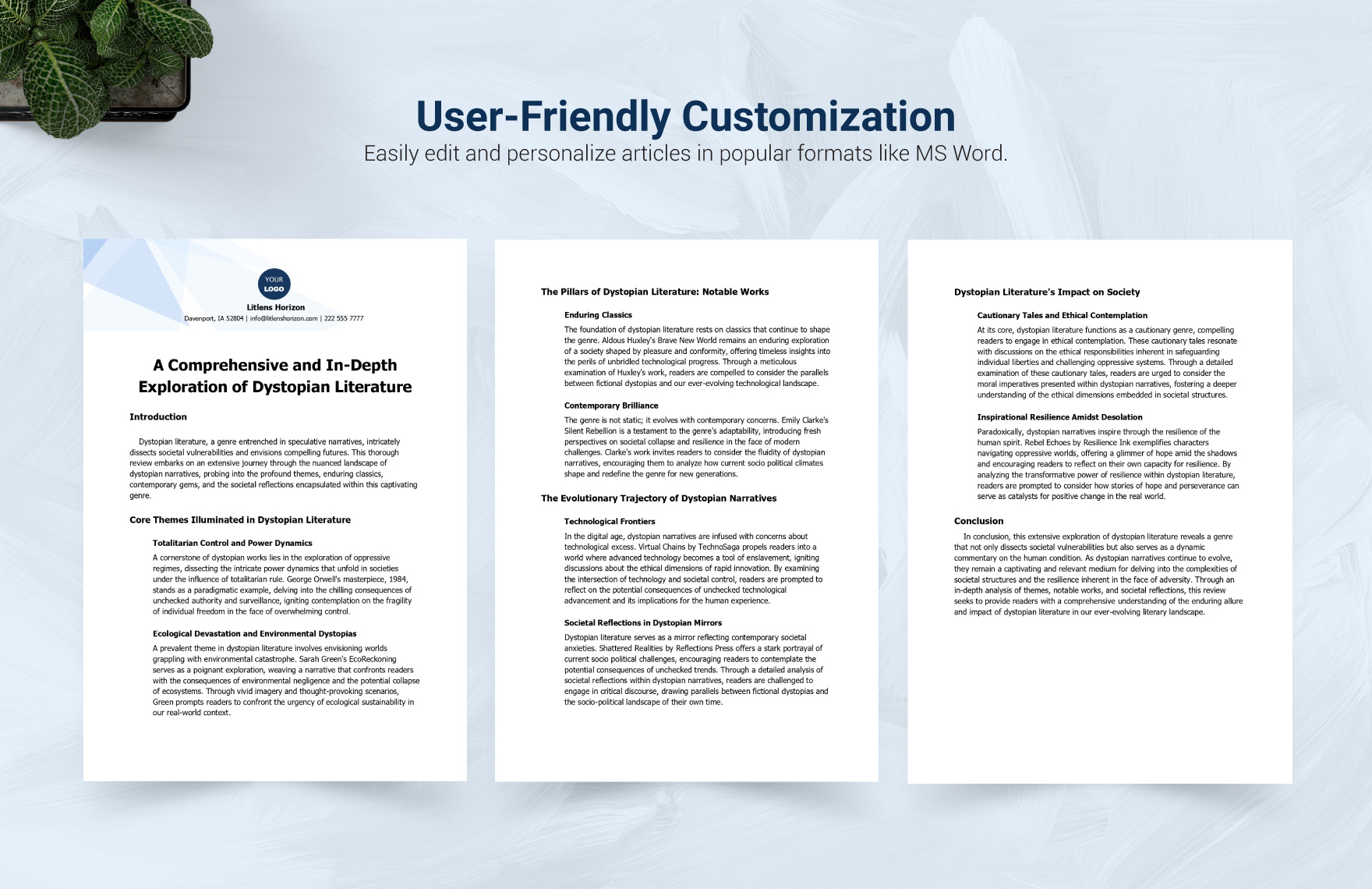 Free Printable Article Template - Download in Word, Google Docs, PDF ...