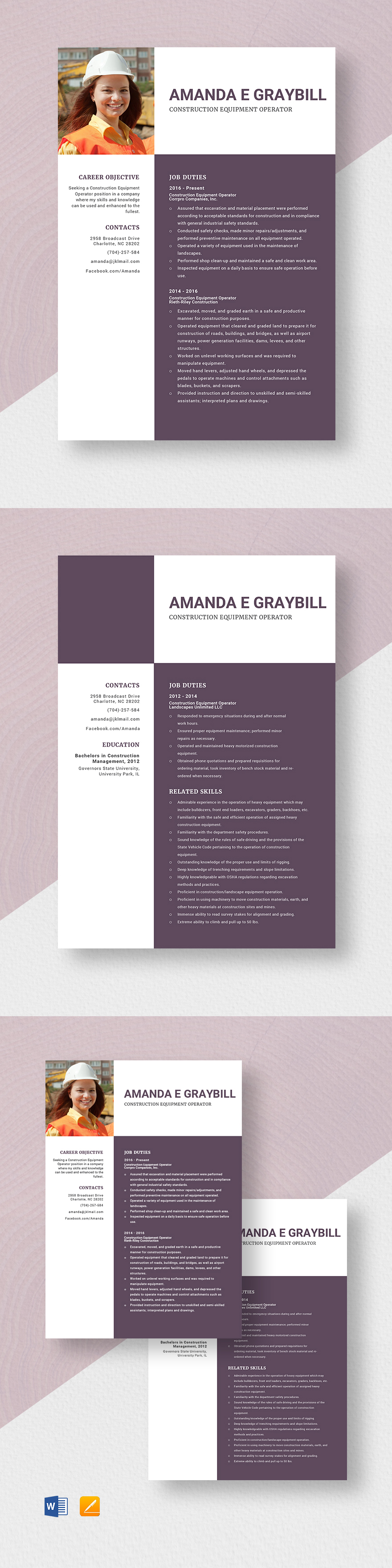 construction-equipment-operator-resume-template-word-apple-pages