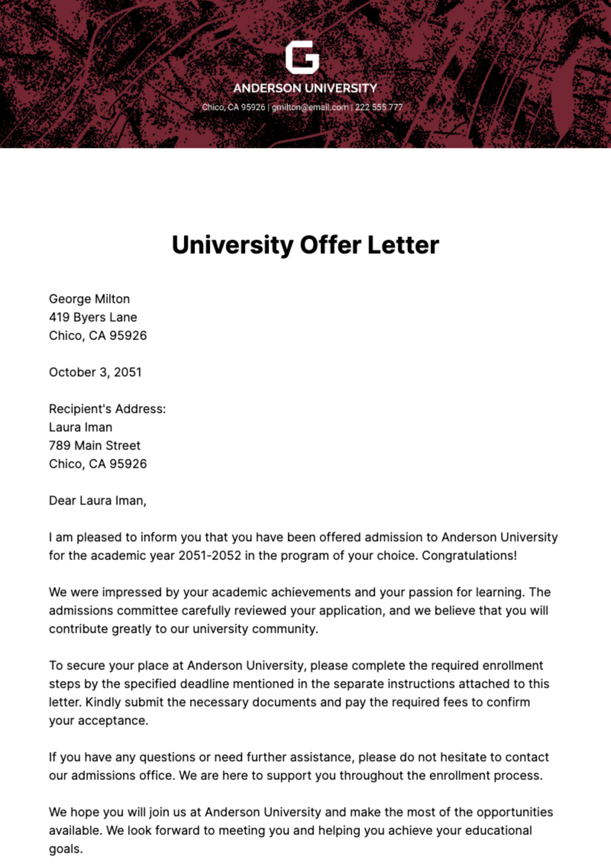 What Is An Offer From A University Infoupdate