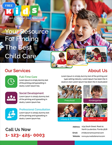 Child Day Care Flyer Template - Edit Online & Download Example ...