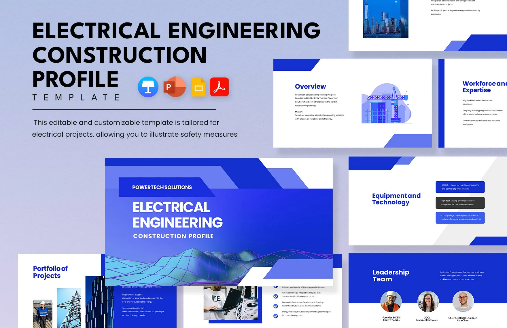 Editable Construction Company Profile Templates In PDF To Download