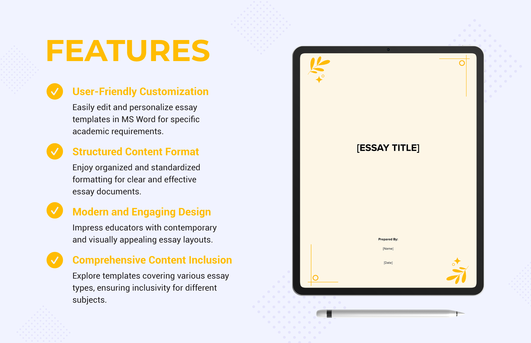 Free Blank Essay Template - Download in Word, Google Docs, PDF ...