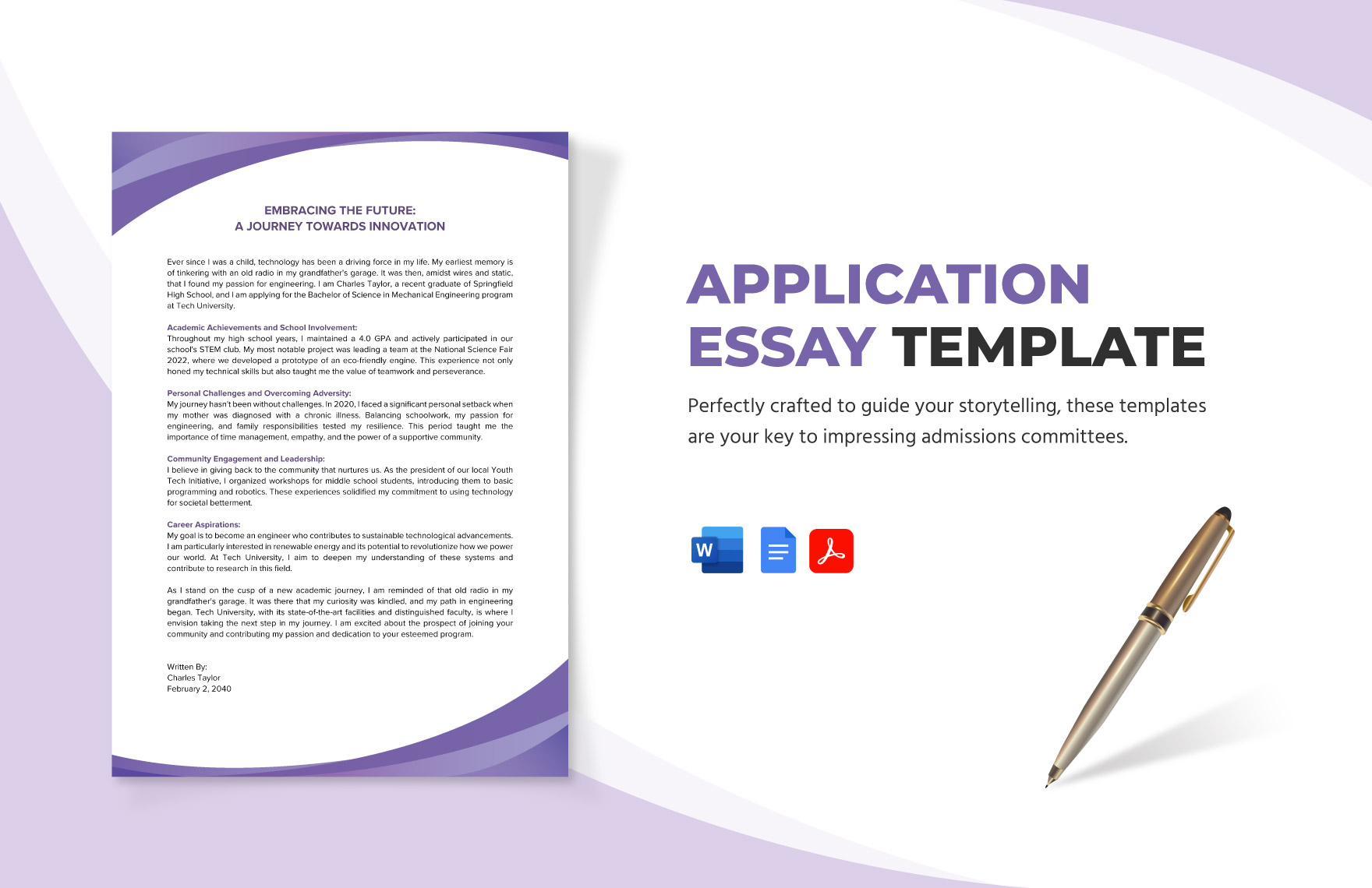Free Editable Essay Templates In PDF To Download Free Editable Essay Templates In PDF To Download