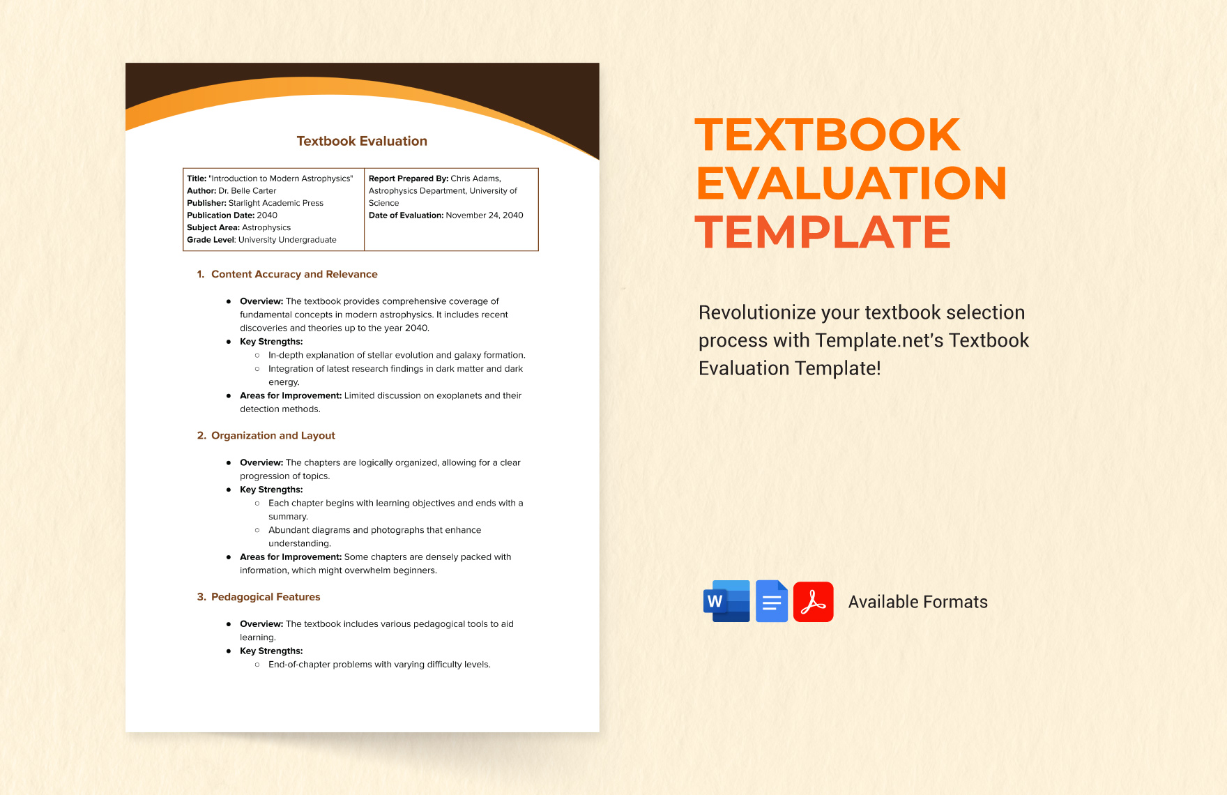 Editable Textbook Templates In Word To Download