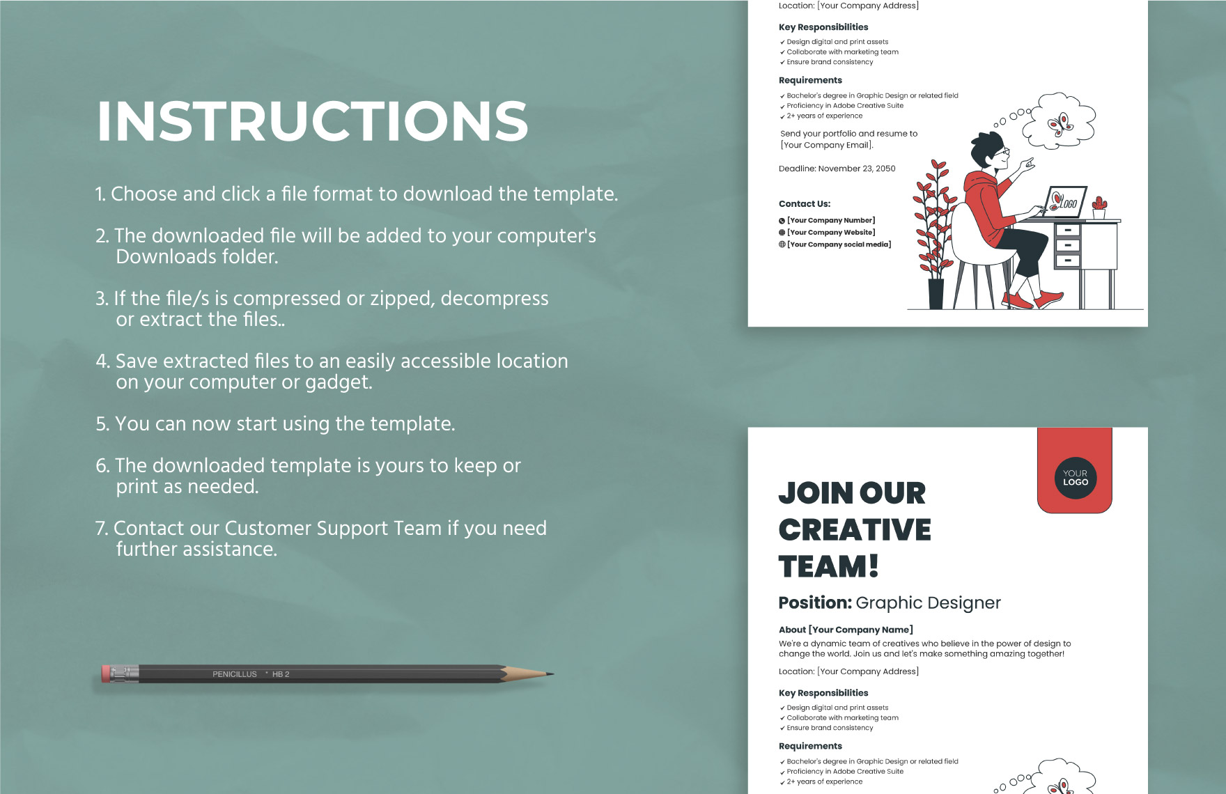 Graphic Designer Job Ad Template - Download in Word, PDF | Template.net