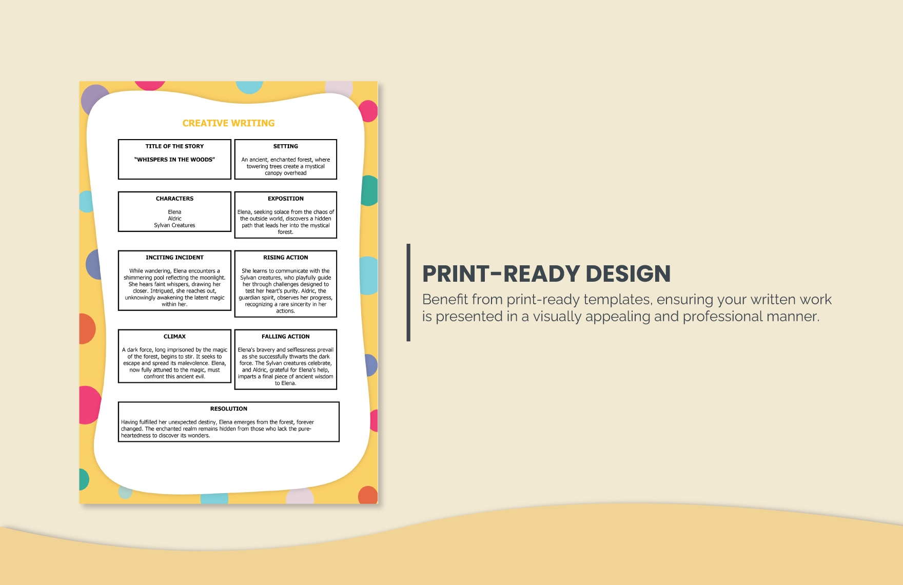 Free Creative Writing Template - Download in Word, Google Docs, PDF ...