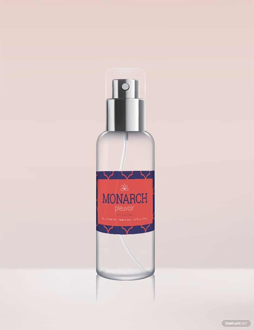 Free Printable Perfume Bottle Label Template Download In Word 
