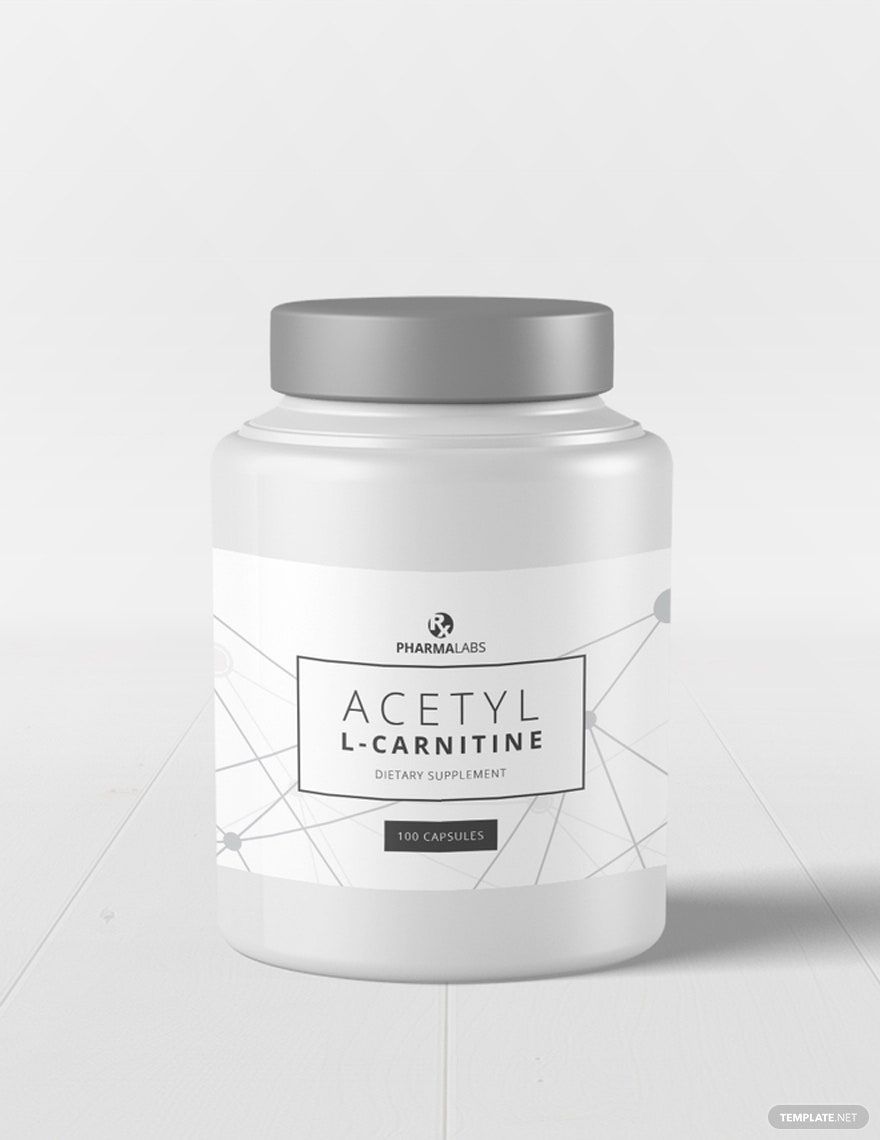 Prescription Bottle Label Template Illustrator Word Apple Pages 
