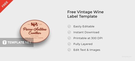 Free Vintage Gift Label Template in Microsoft Word, Microsoft Publisher ...