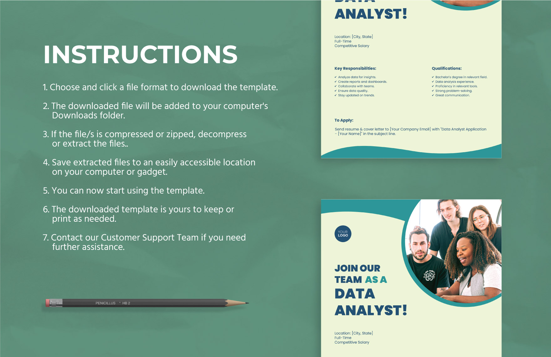 Data Analyst Job Ad Template - Download in Word, PDF, PSD | Template.net