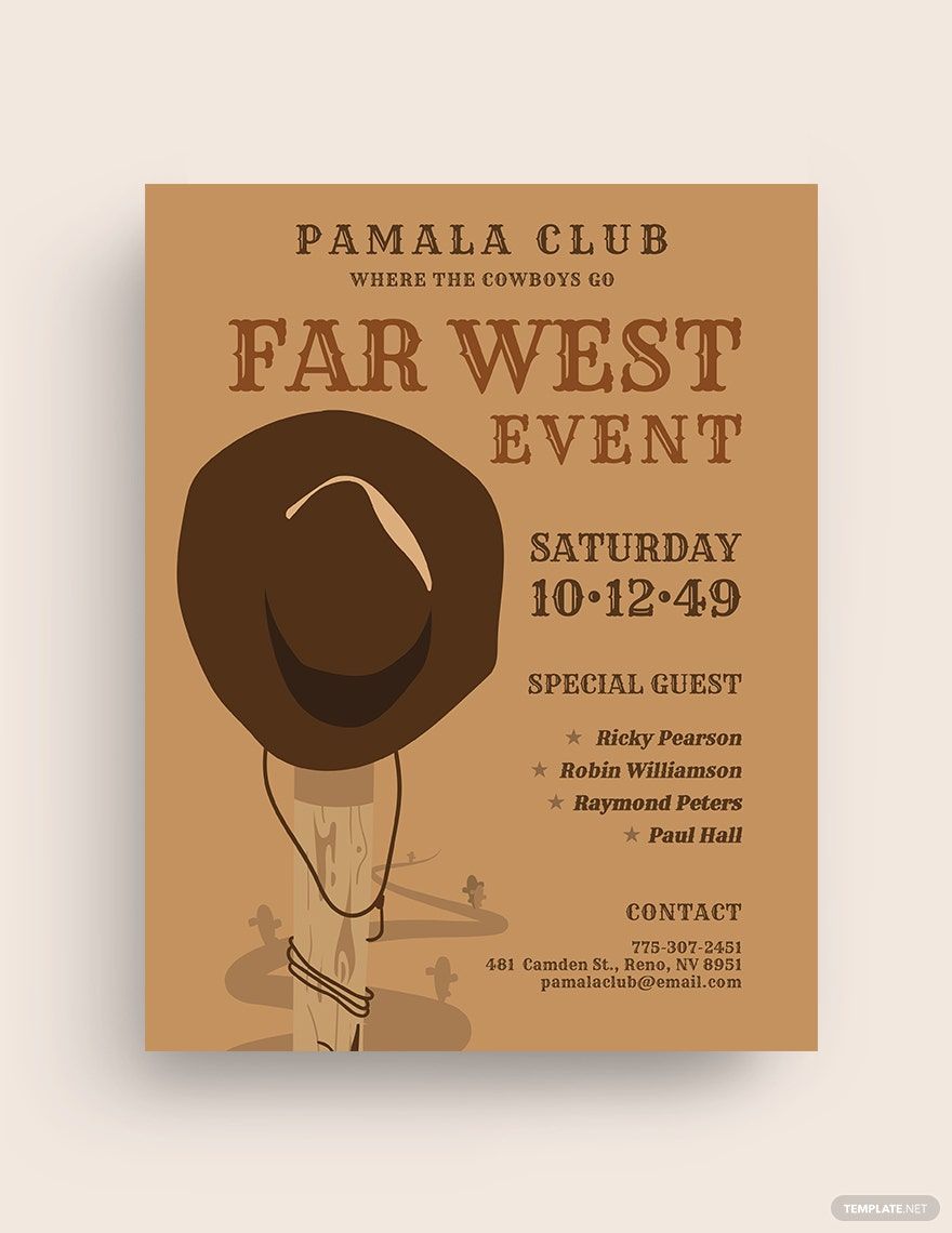 Western Farwest Flyer Template Download In Word Google Docs 