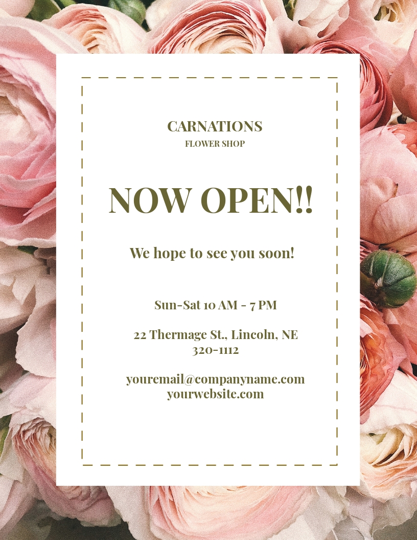 Business Grand Opening Flyer Template