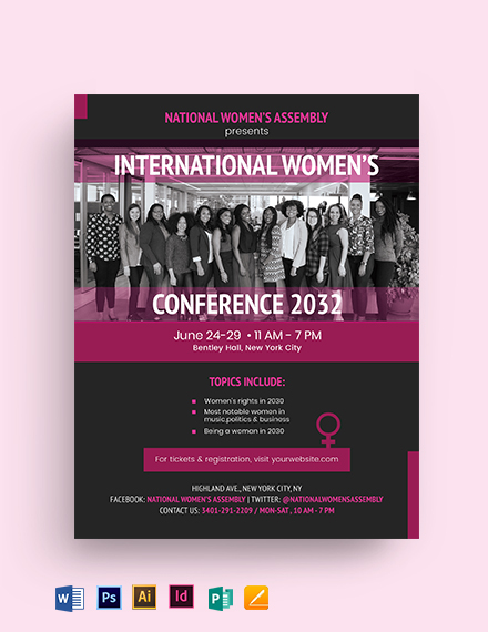 Women Support Group Flyer Template