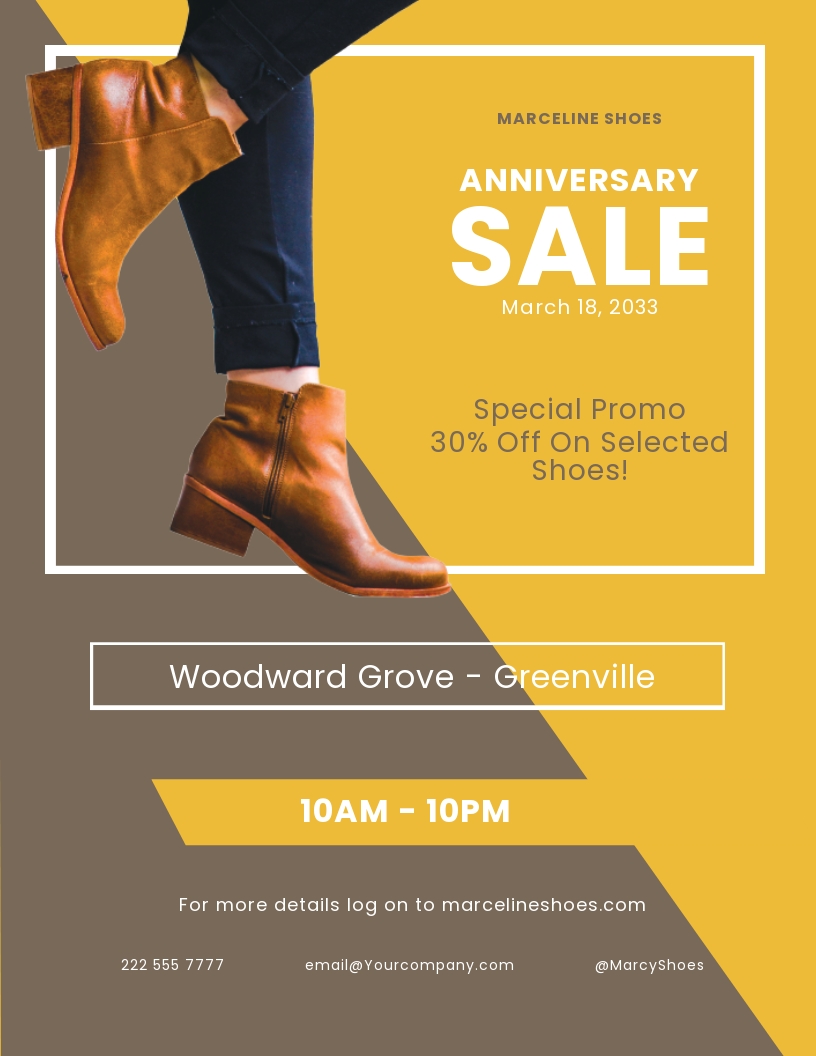 Free Women Shoes Flyer Template