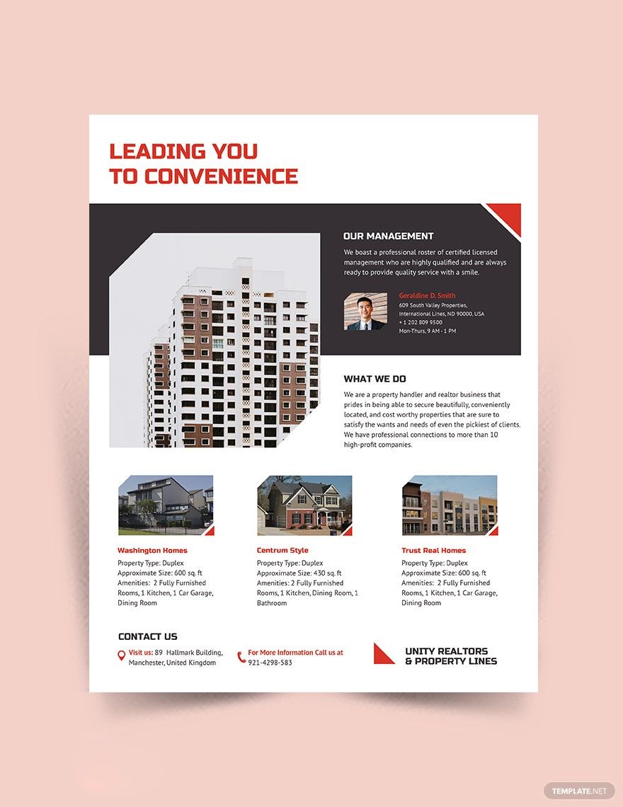 Free Condo Apartment Vacation Rental Flyer Template Google Docs 