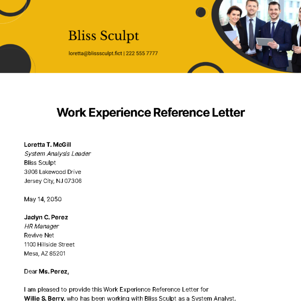 FREE Work Experience Letter Templates Examples Edit Online Download
