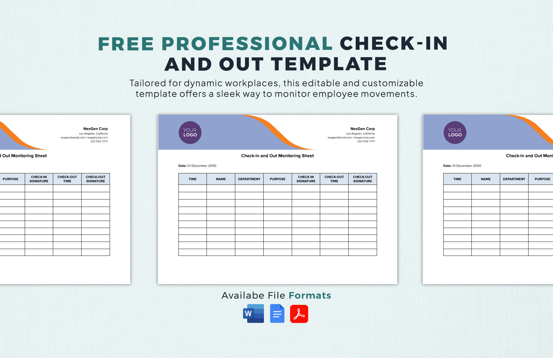Free Professional Report Template - Download in Word, Google Docs ...