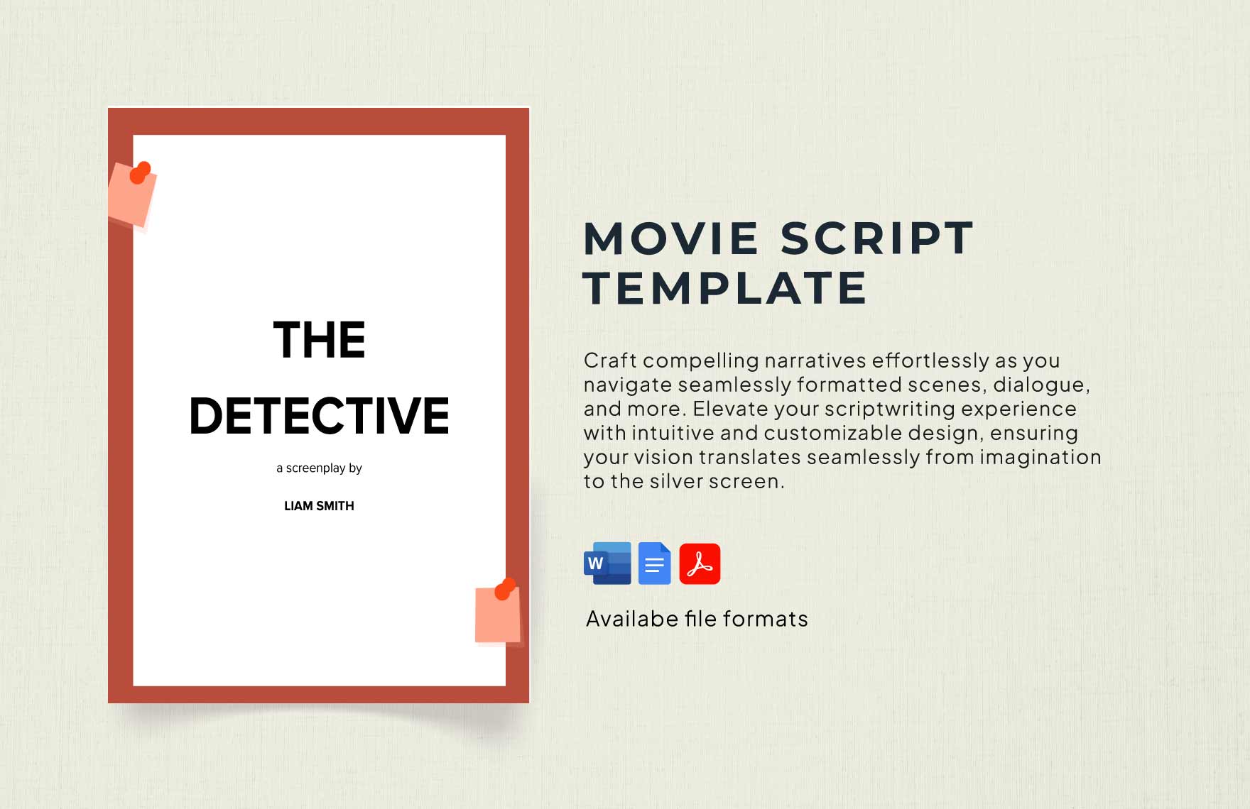 Editable Script Templates In Word To Download