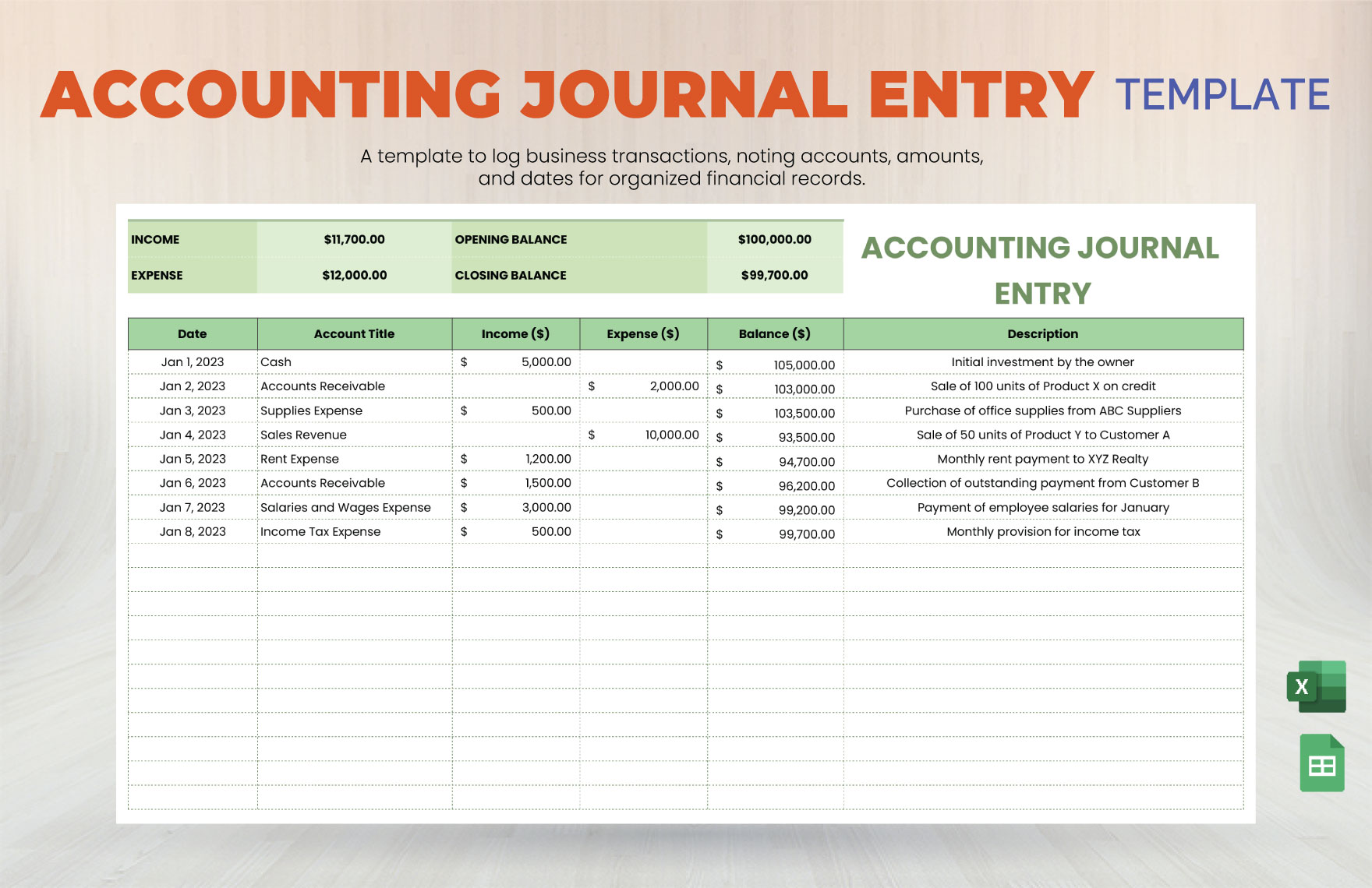 General Journal Entries