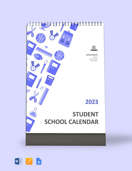 23+ School Calendar Templates - Free Word, PDF Format Download