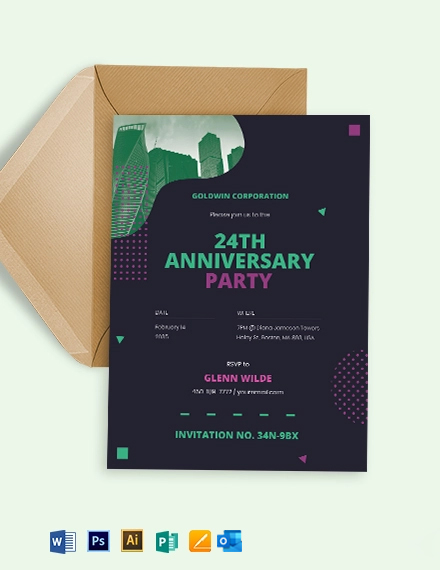 FREE Professional Business Meeting Invitation Template - Word (DOC ...