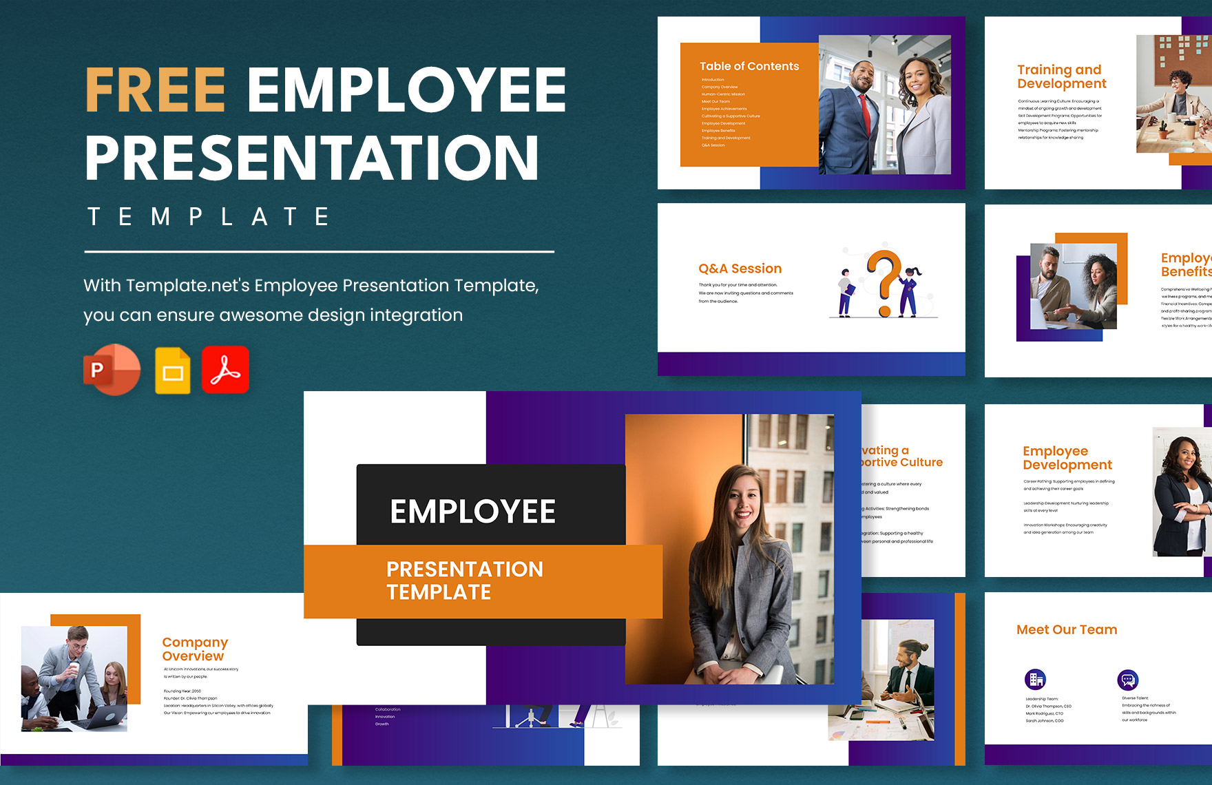 Free Employee Template - Download in PDF, PowerPoint, Google Slides ... Free Employee Template - Download in PDF, PowerPoint, Google Slides ...