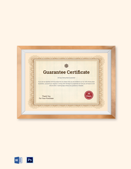 Professional Certificate Template - 9+ Free PDF, PSD, Vector, Eps ...
