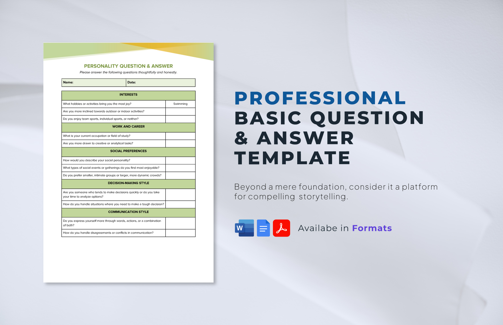 Exam Paper Template In Word PDF Google Docs Download Template