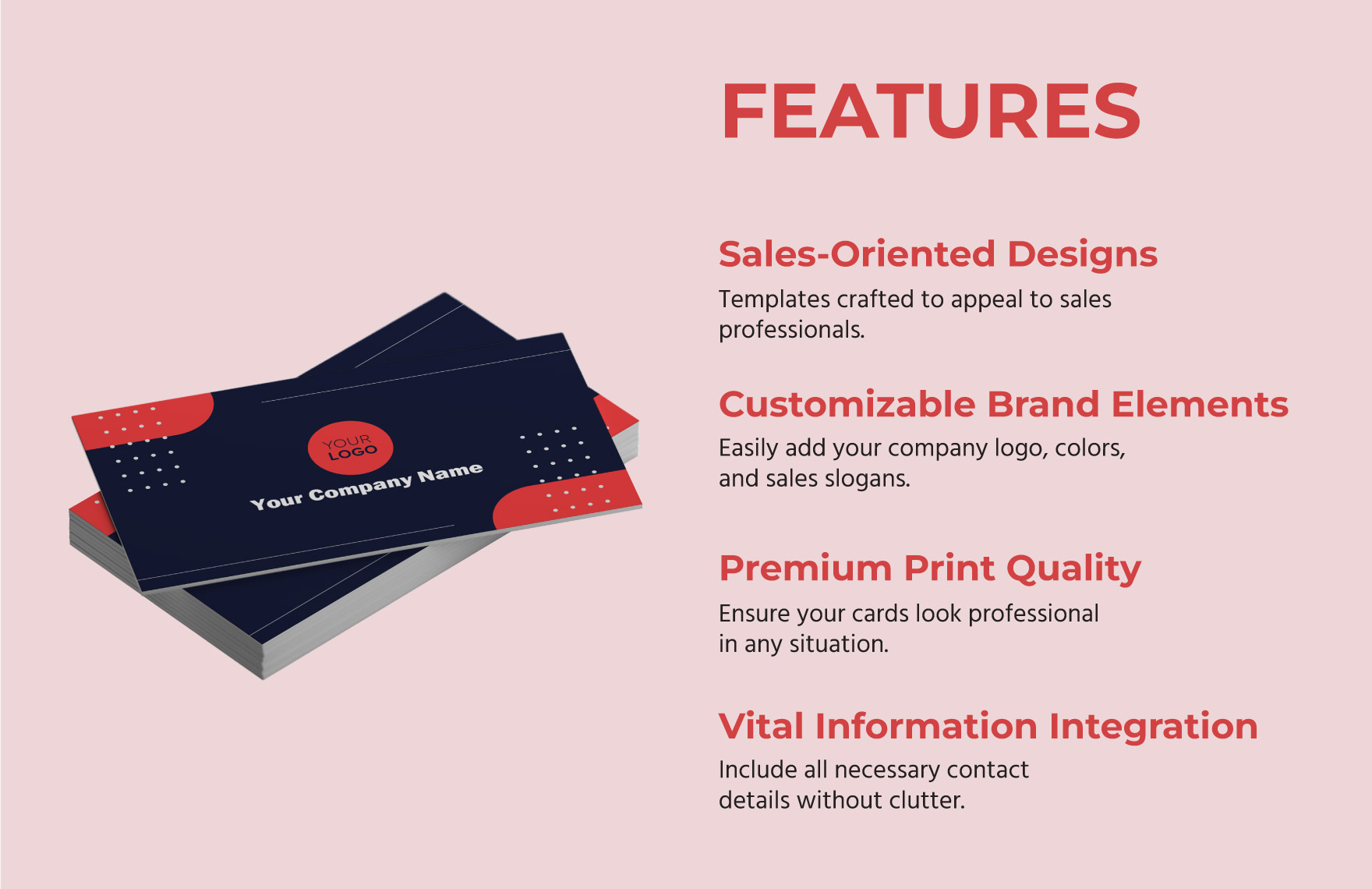 Sales Development Representative Business Card Template - Download in ...