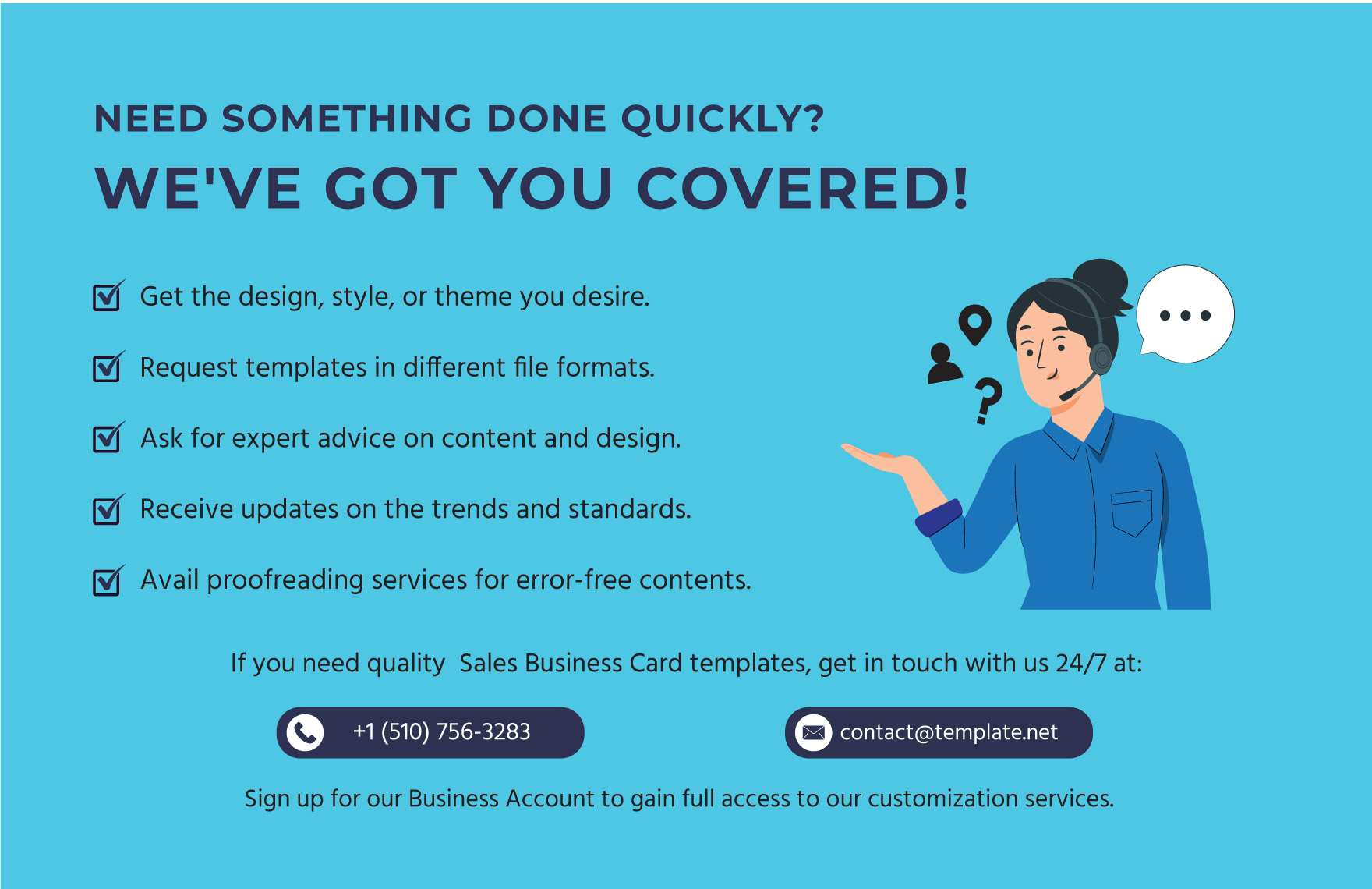 Sales Operations Analyst Business Card Template - Download in Word, PDF ...
