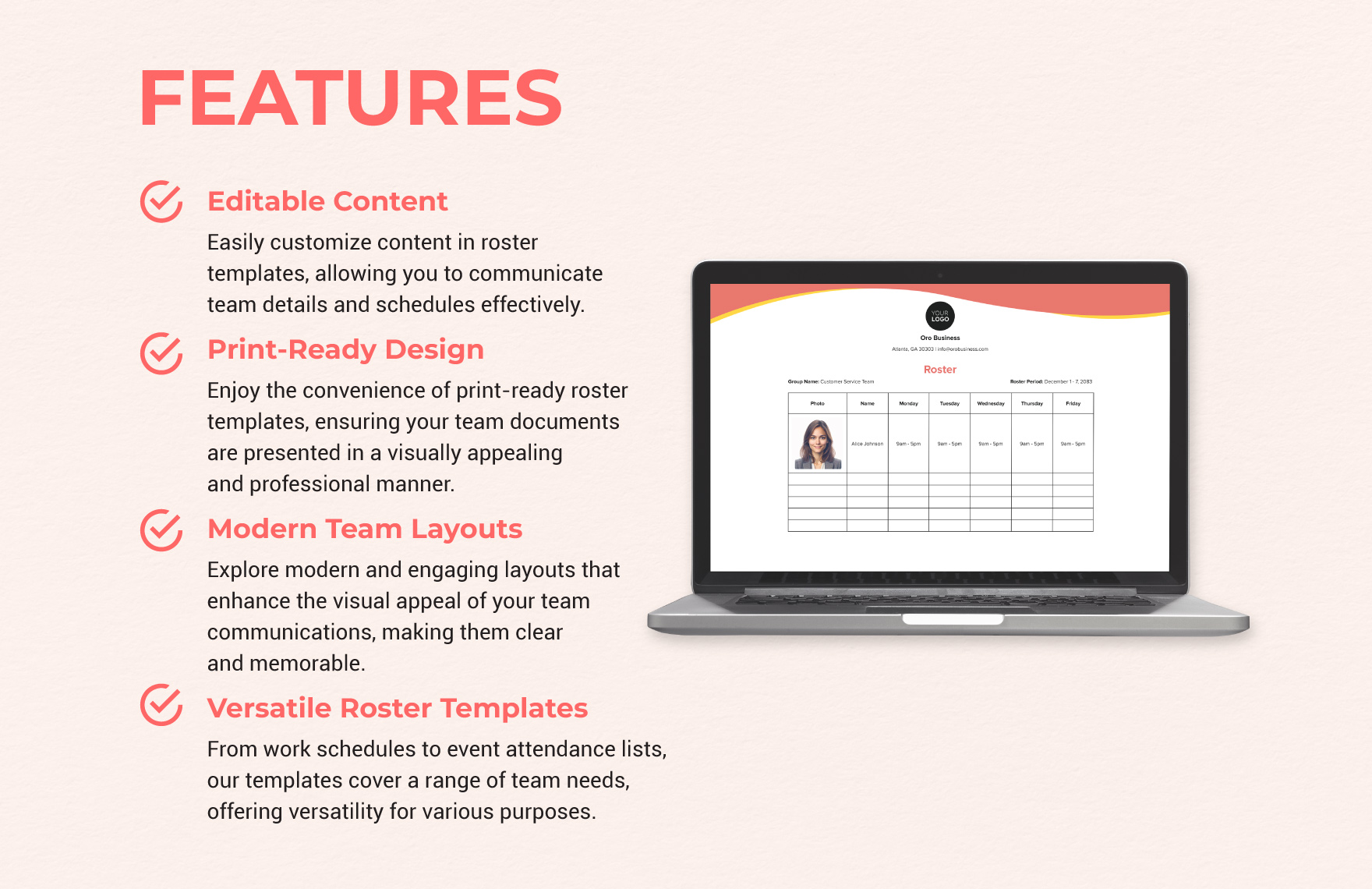 Free Roster with Pictures Template - Download in Word, Google Docs, PDF ...