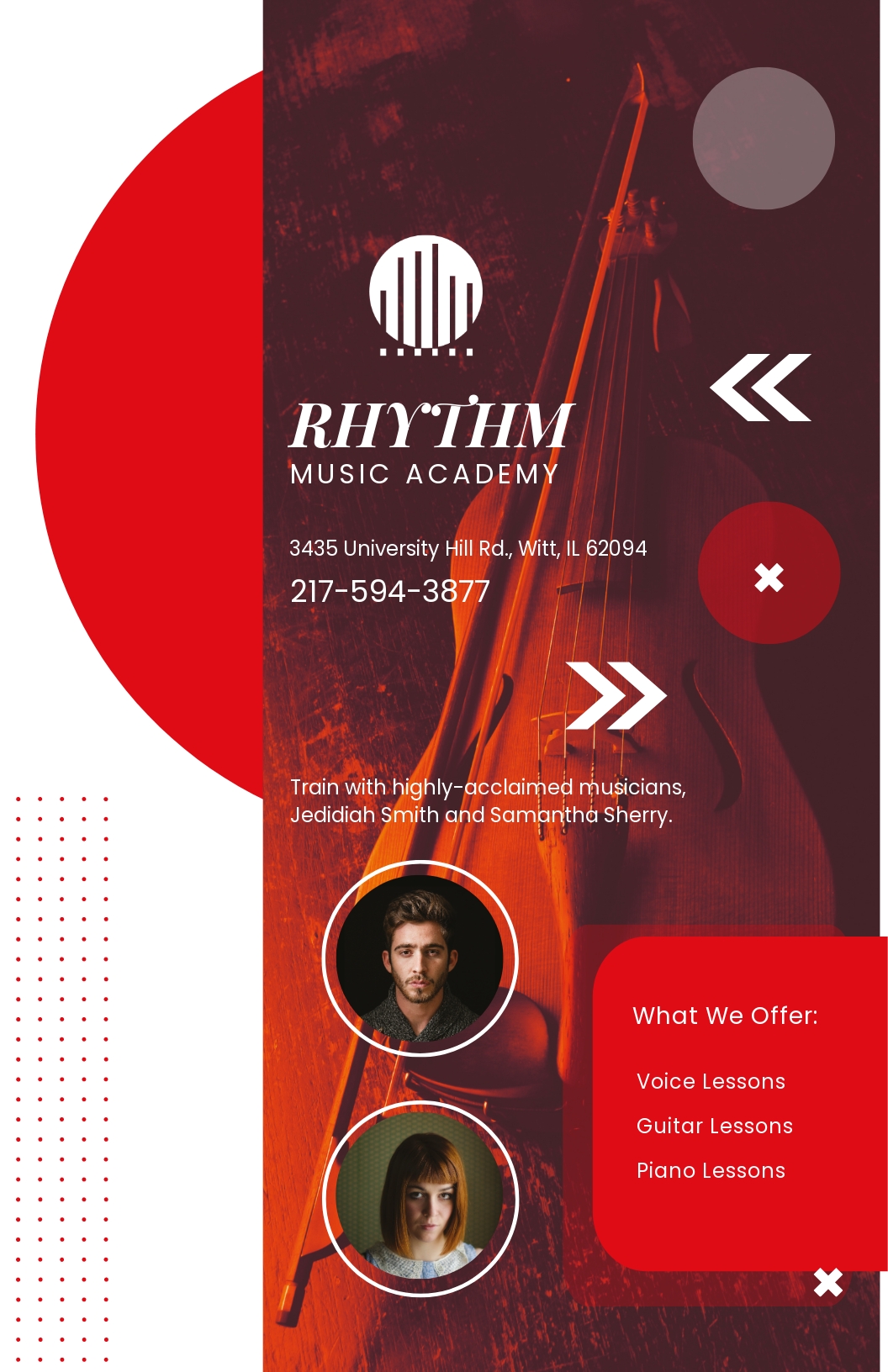 Music School Poster Template