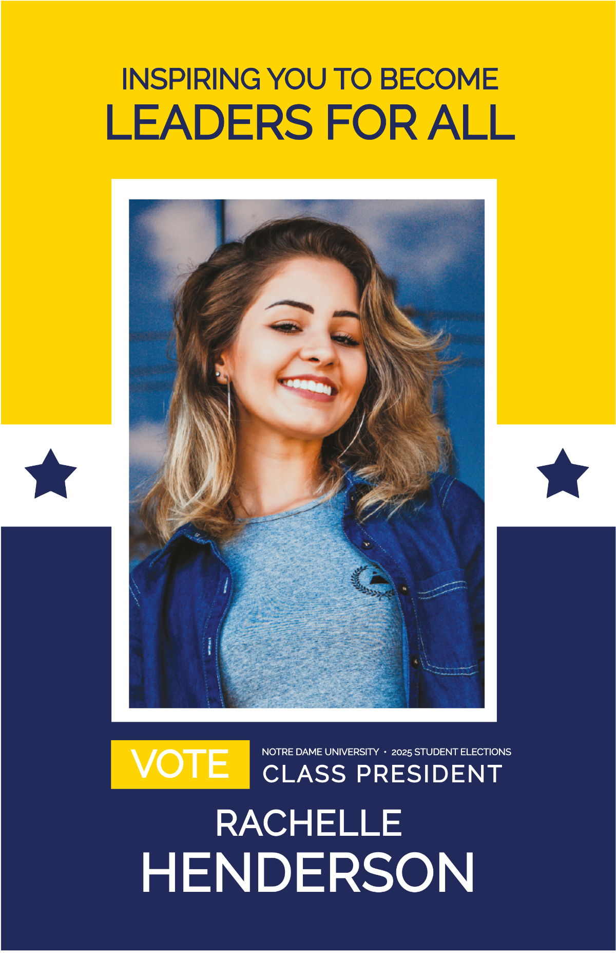 Free School Election Poster Template Edit Online Download