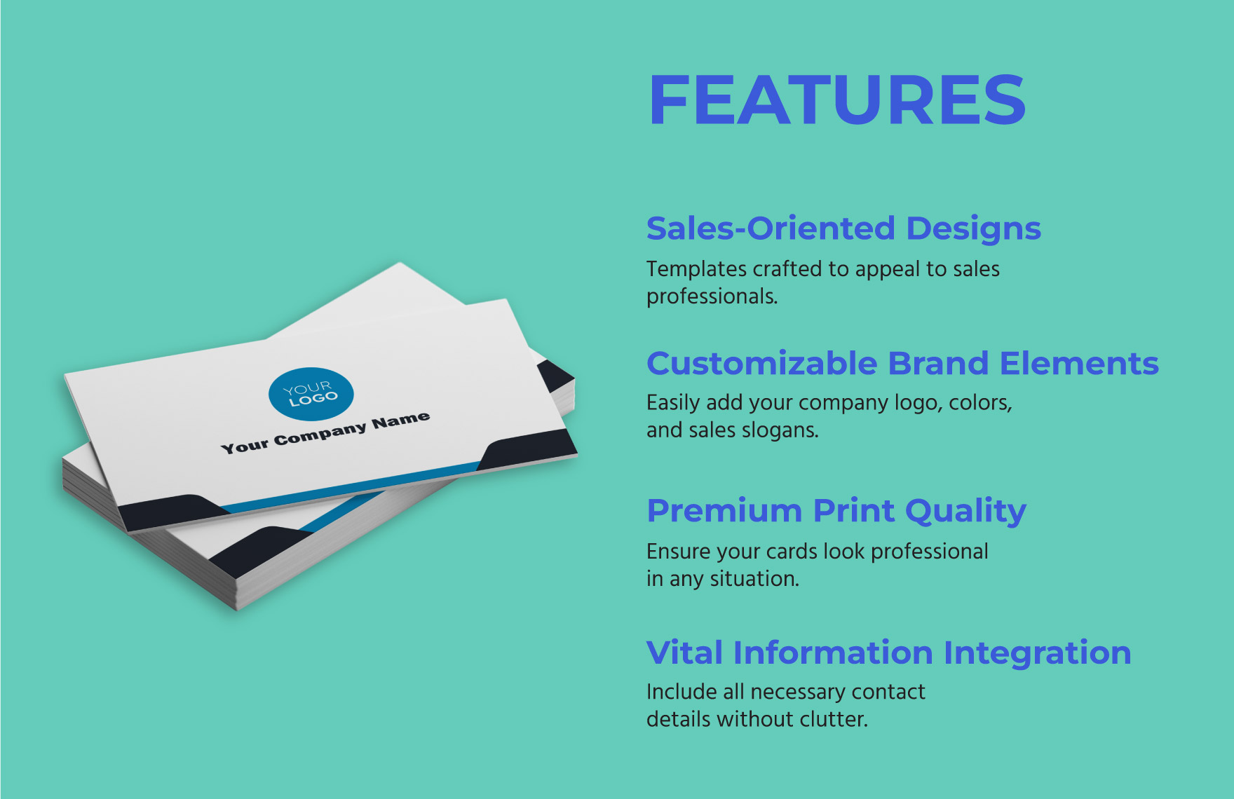 Sales Training Manager Business Card Template - Download in Word, PDF ...