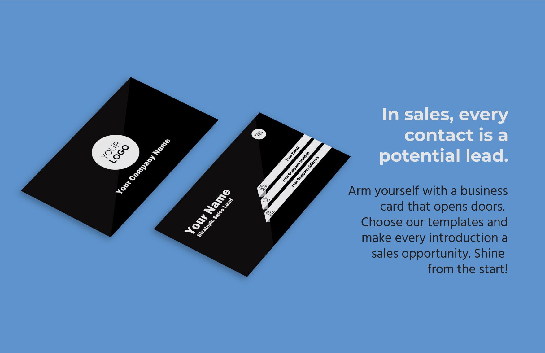 Strategic Sales Lead Business Card Template - Download in Word ...