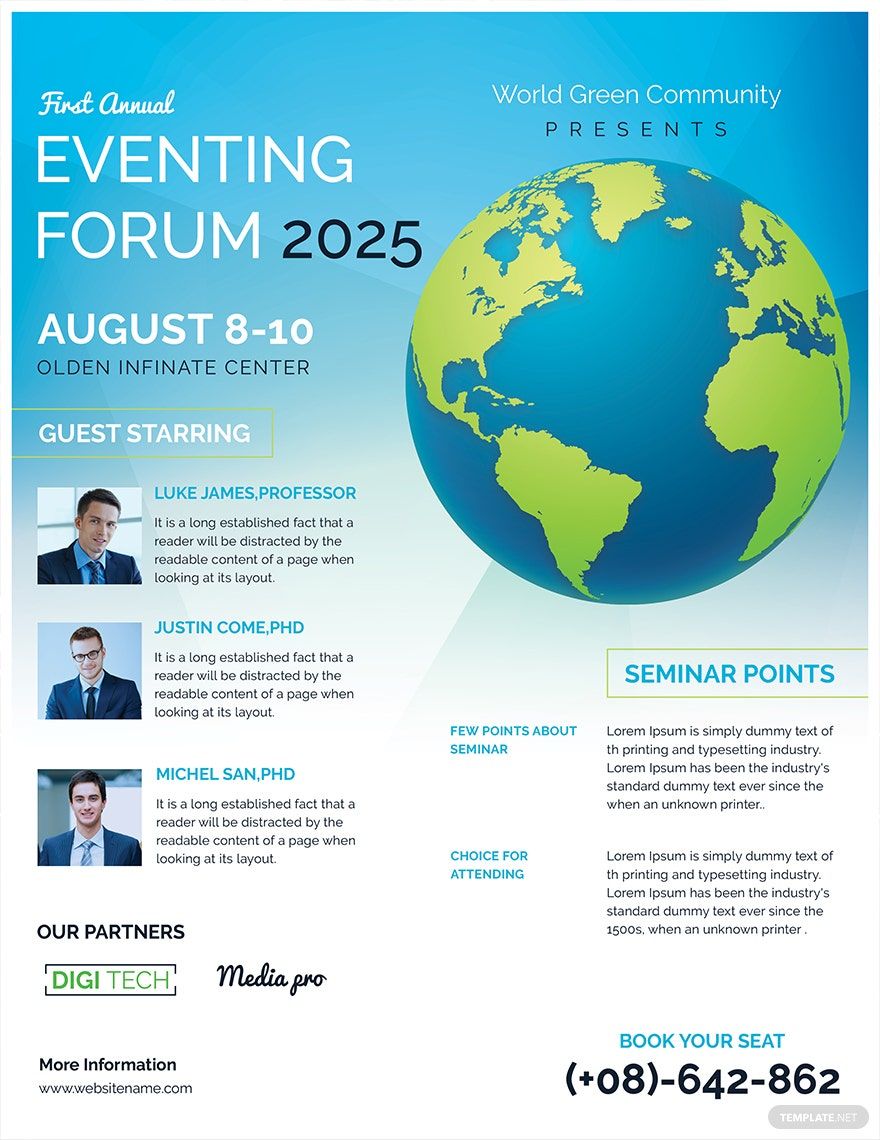 Business Event Flyer Template Download In Word Illustrator PSD 